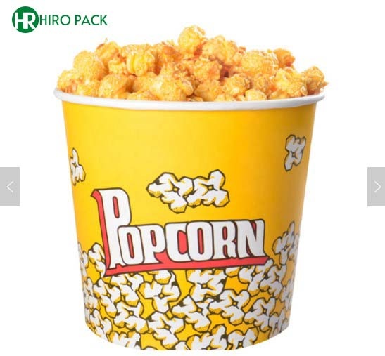 Disposable 85oz paper popcorn container