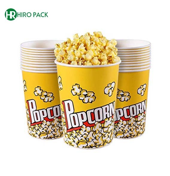 Disposable 85oz paper popcorn container